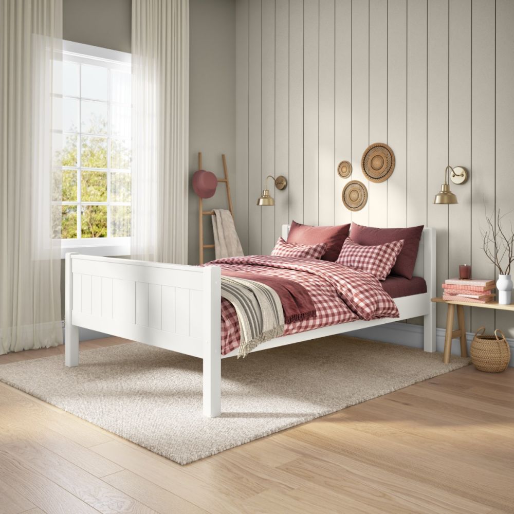 Classic White Small Double Bed