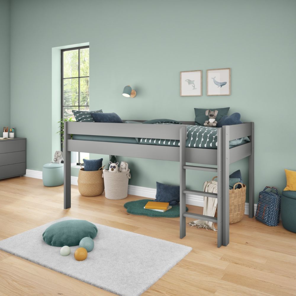 Grey mid sleeper bed store